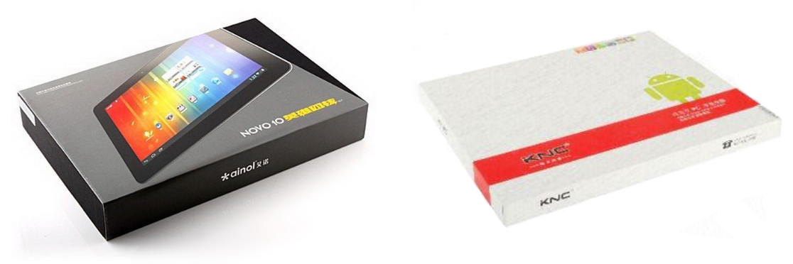 Ainol Novo 10 Hero II Review vs. KNC MD1006 - Packaging and Design ...